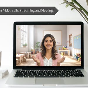 Teacher's Classroom Zoom Background | Virtual Classroom Decor | Online ...