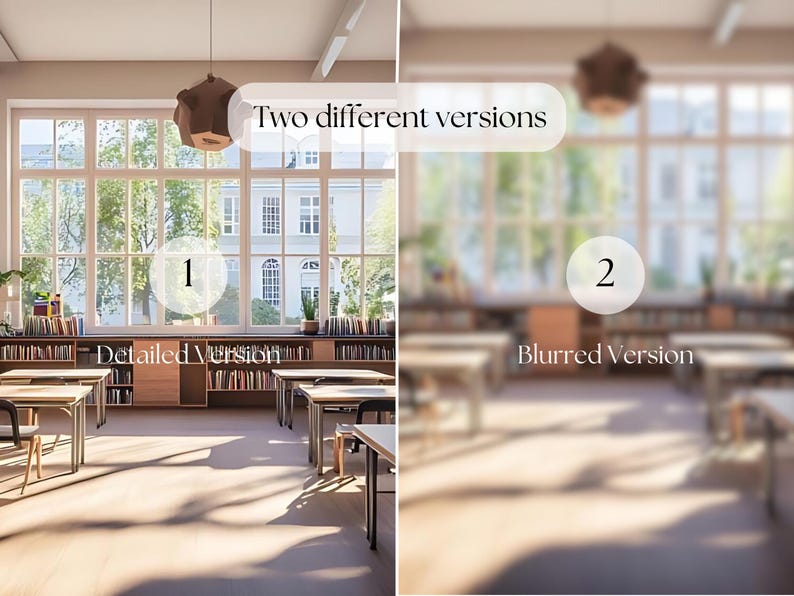 Classroom Zoom Background Professional, Sleek Design for Virtual ...