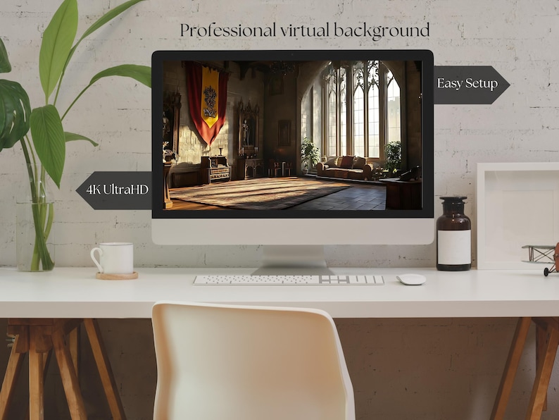 Fantasy Castle Zoom Background: Enchanting Virtual Backdrop - Etsy