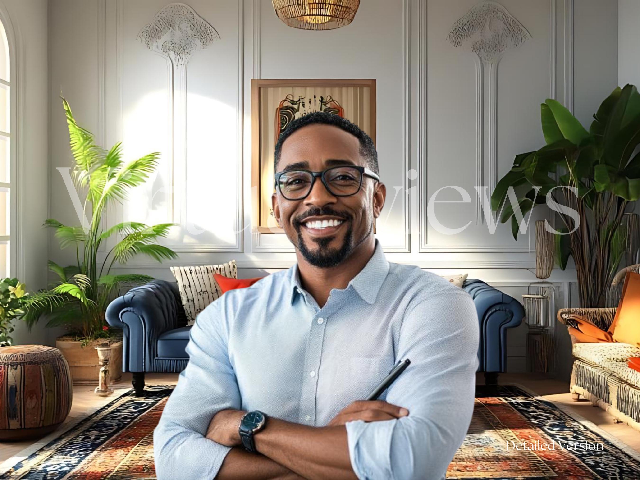 Colourful Living Space Zoom Background – Ideal for Zoom Calls ...