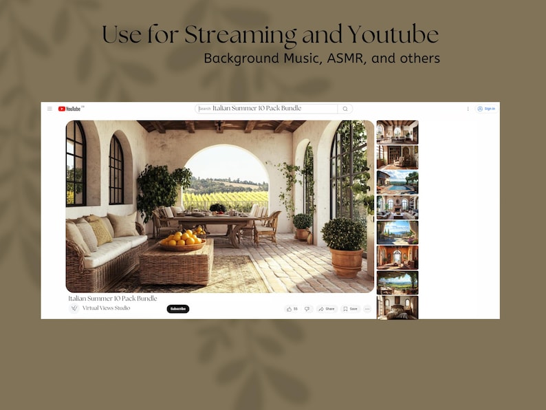 Italian Summer Zoom Backgrounds: Sunny Porches & Pool Views (digital ...