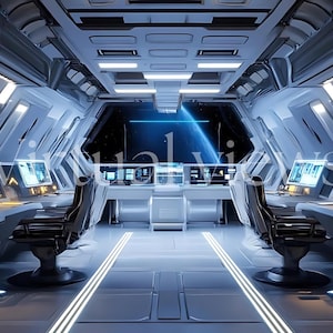 Spaceship Zoom Background - Virtual Office Backdrop for Teams, Google ...