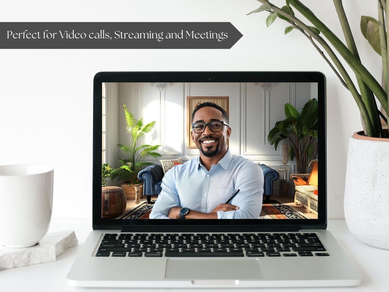 Colourful Living Space Zoom Background – Ideal for Zoom Calls ...