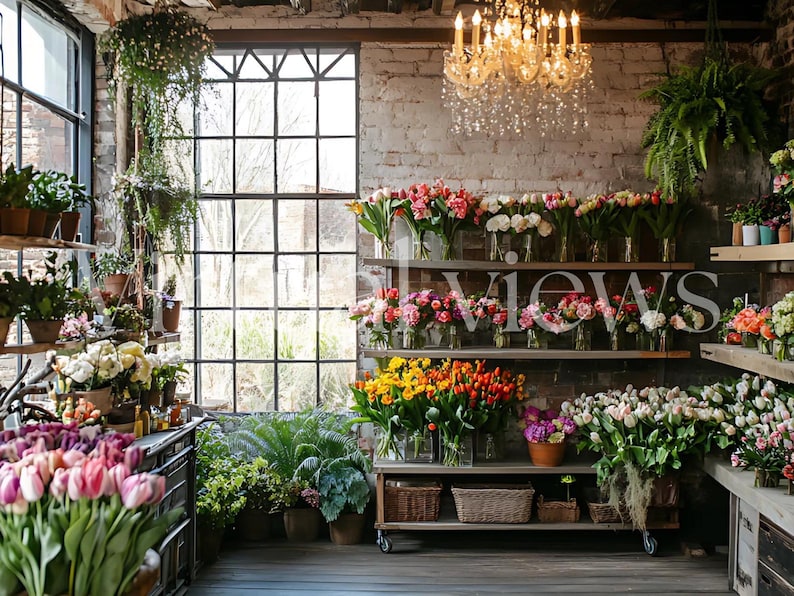 Florist Zoom Background for Virtual Meetings, Teams Meeting, Flower ...