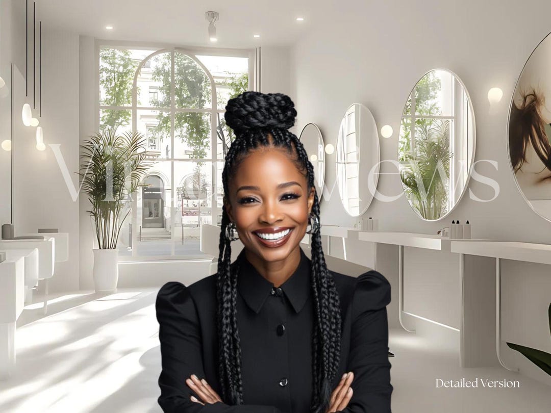 Modern White Salon Background for Zoom, Teams, Skype, and Virtual ...