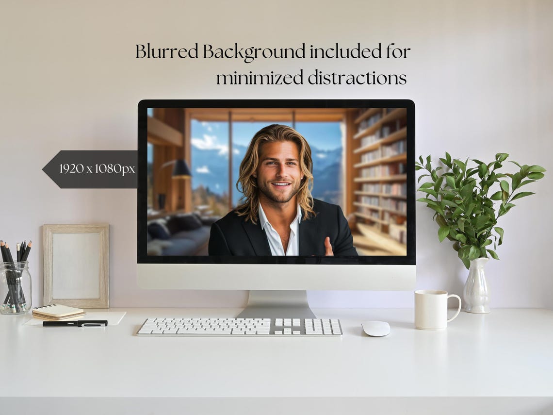 Mountain View Zoom Background: Virtual Office Backdrop - Etsy