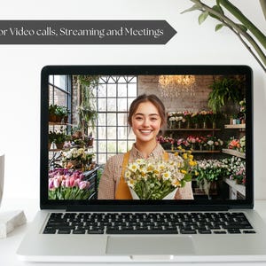 Florist Zoom Background for Virtual Meetings, Teams Meeting, Flower ...