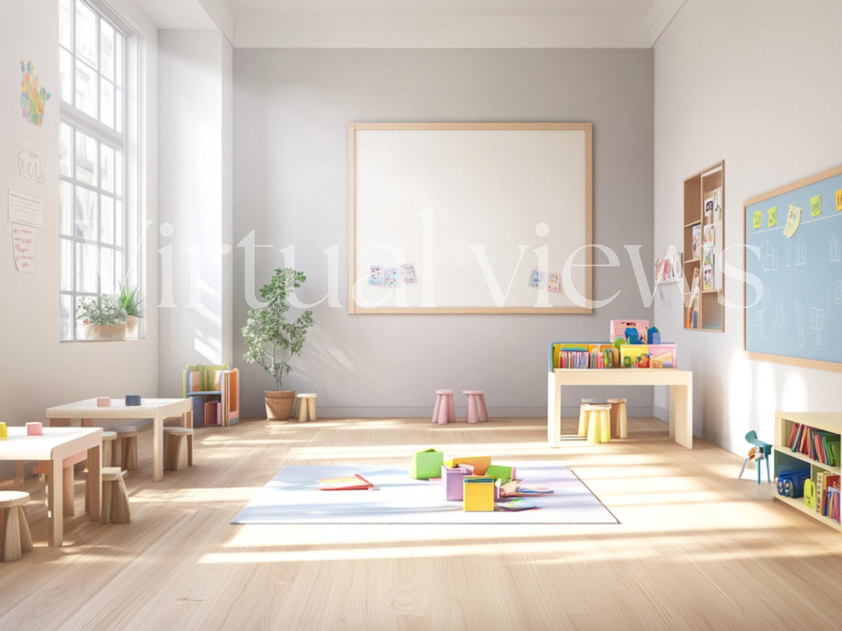 Teacher's Classroom Zoom Background | Virtual Classroom Decor | Online ...