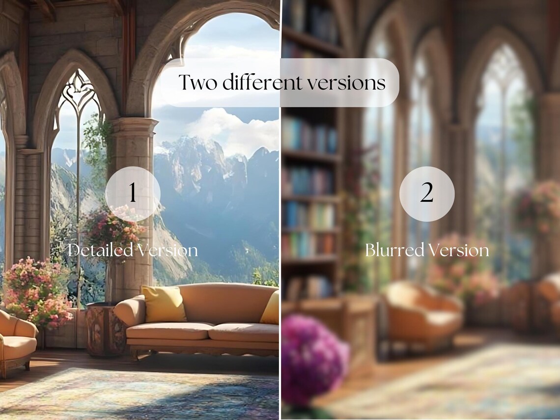 Castle Fantasy Zoom Background: Medieval Virtual Backdrop - Etsy