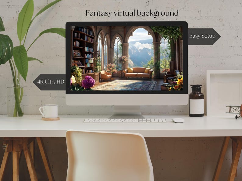 Castle Fantasy Zoom Background: Medieval Virtual Backdrop - Etsy