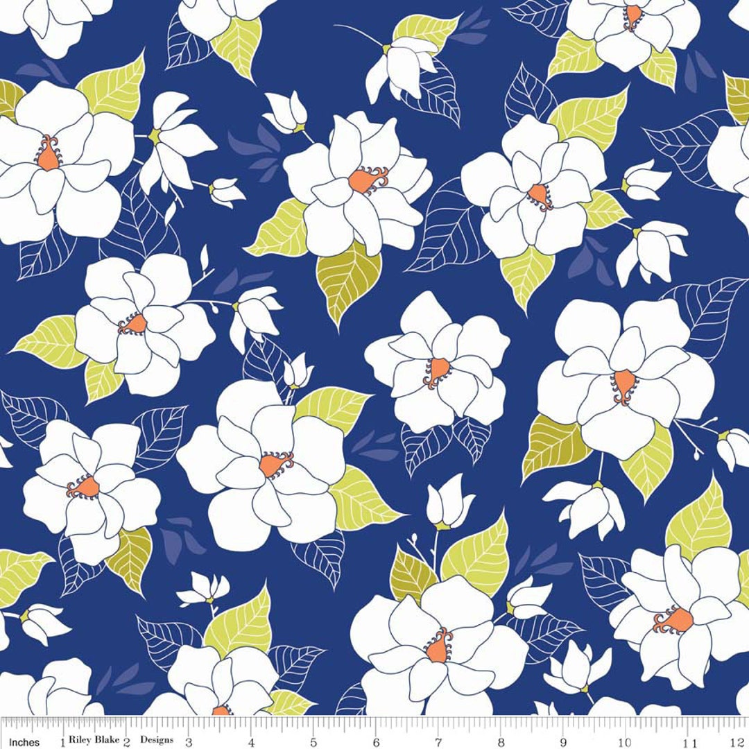 Riley Blake Designs Lula Magnolia Blue by the Quilted Fish - C3770 - Etsy