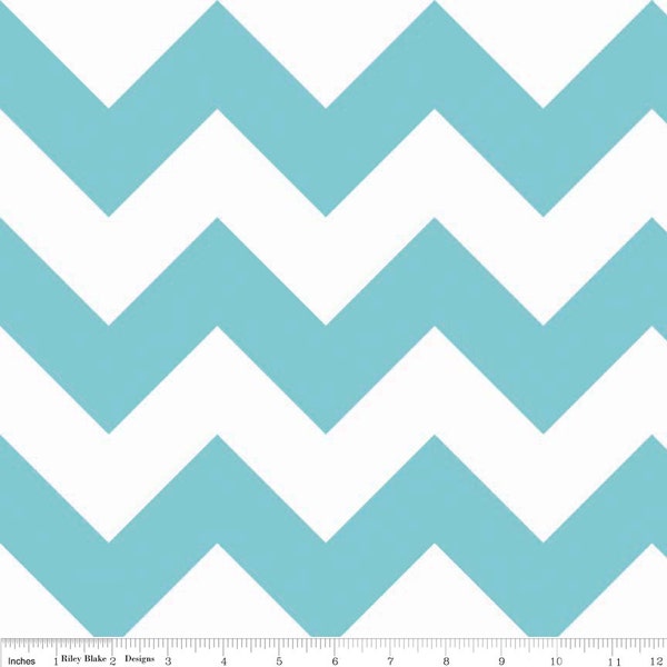 Aqua Blue Chevron - Etsy