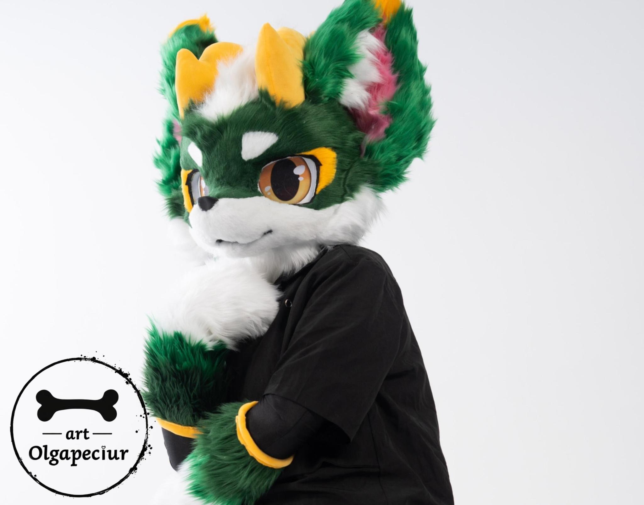 Cute Kemono Fursuit Head,furry Head,fursuit Accessories,furry ...