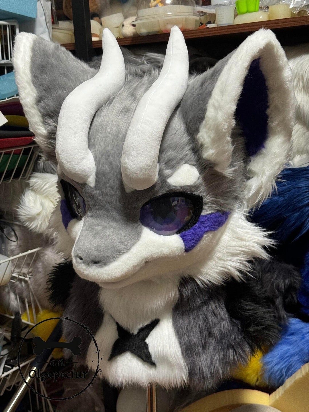 Cute Kemono Fursuit Head,furry Head,fursuit Accessories,furry ...