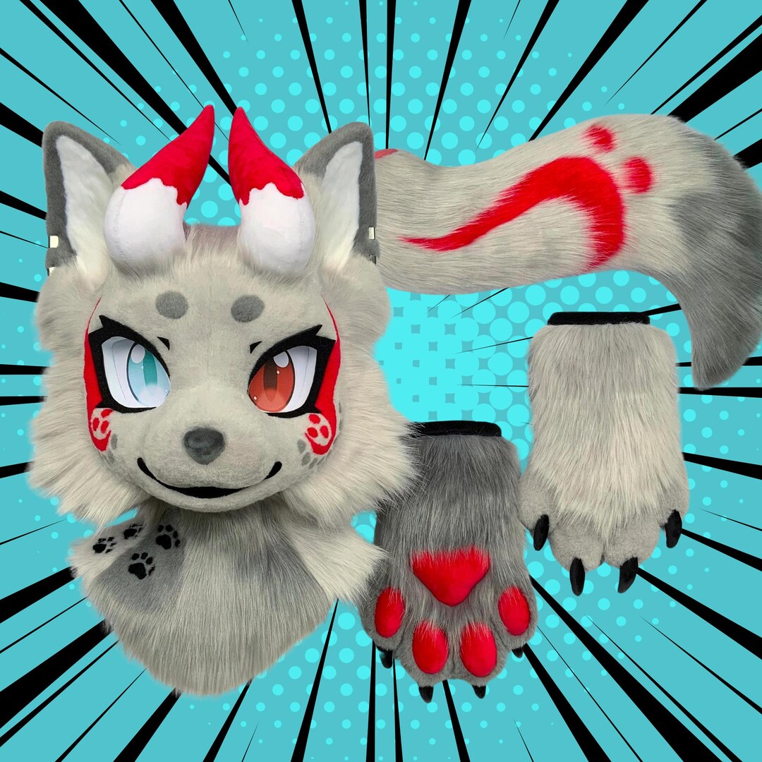 Cute Kemono Fursuit Head,furry Head,fursuit Accessories,furry ...