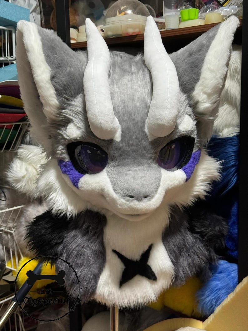 Cute Kemono Fursuit Head,furry Head,fursuit Accessories,furry ...