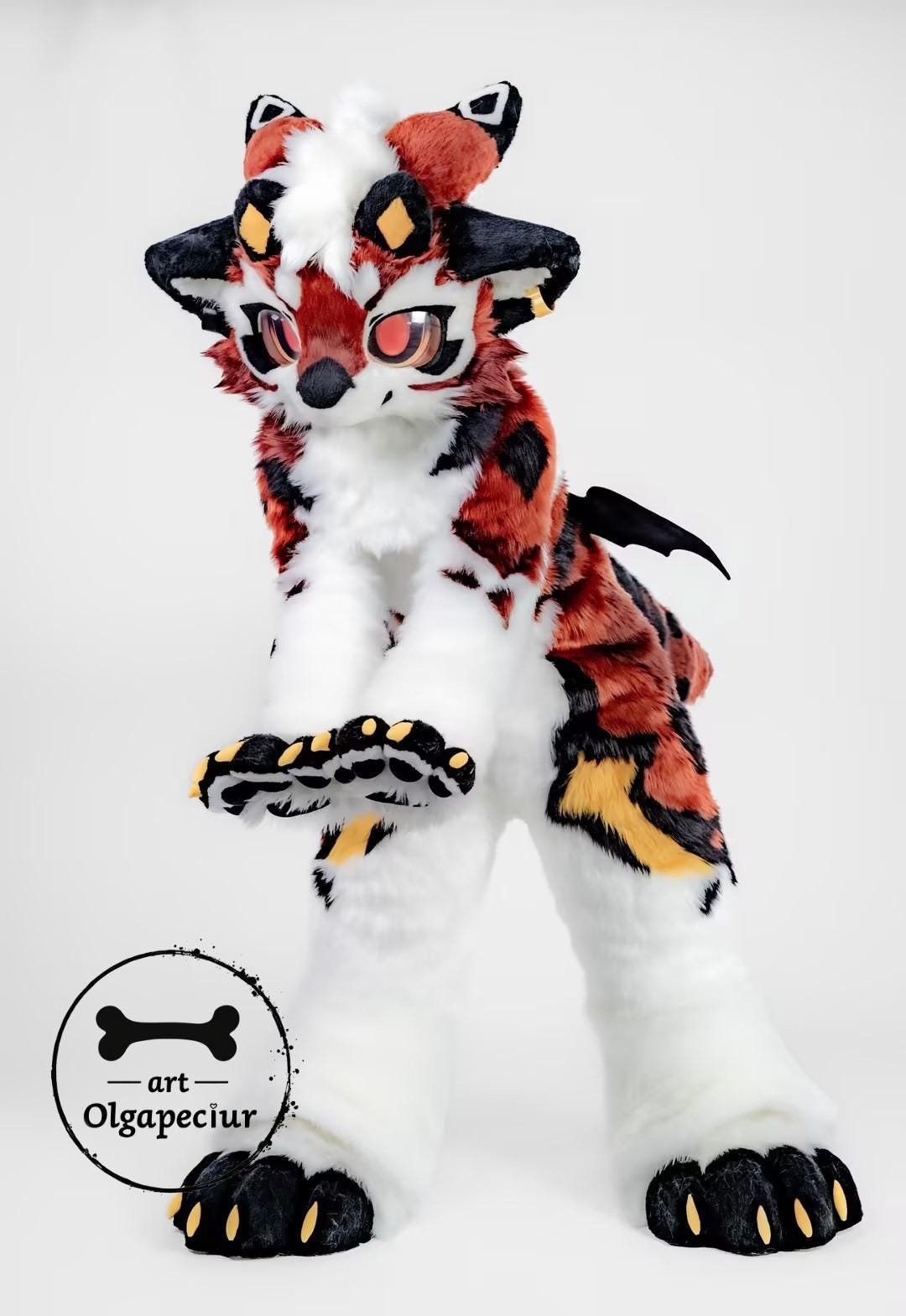 Cute Full Fursuit, Dragon Fursuit Head, Fursuit Convention, Custom ...