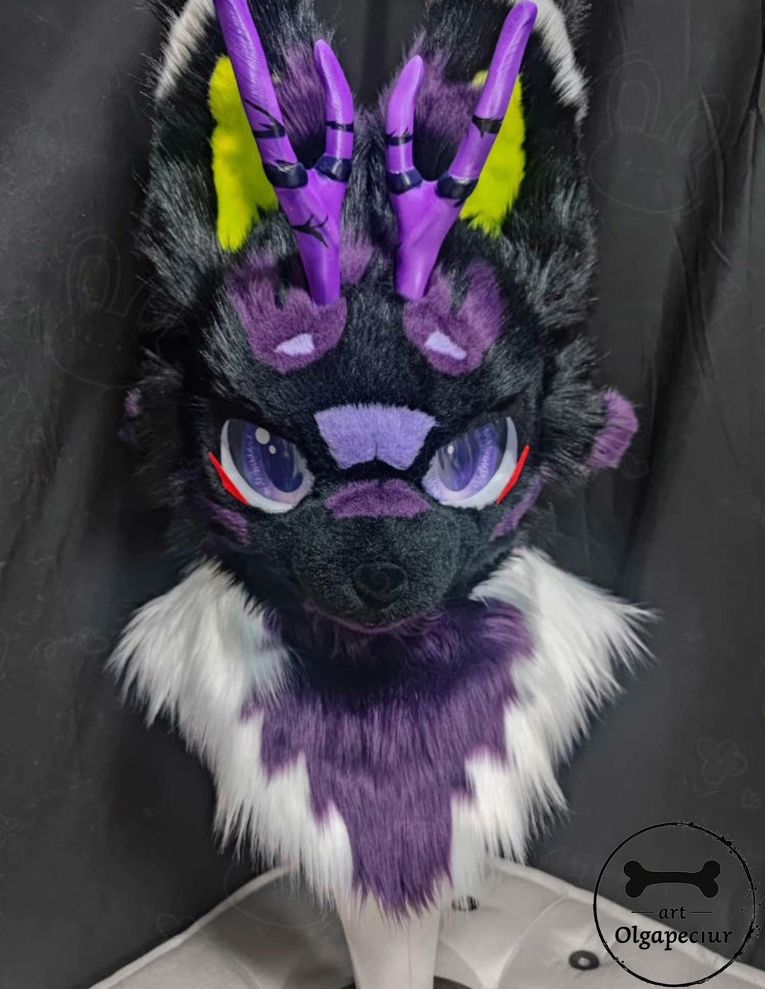 Cute Kemono Fursuit Head,abatisaurus,furry Head,fursuit Accessories ...