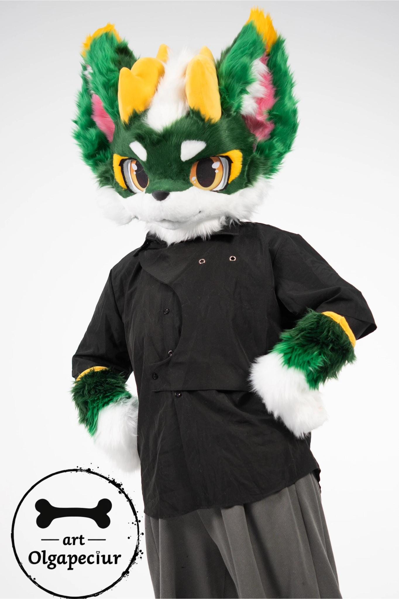 Cute Kemono Fursuit Head,furry Head,fursuit Accessories,furry ...