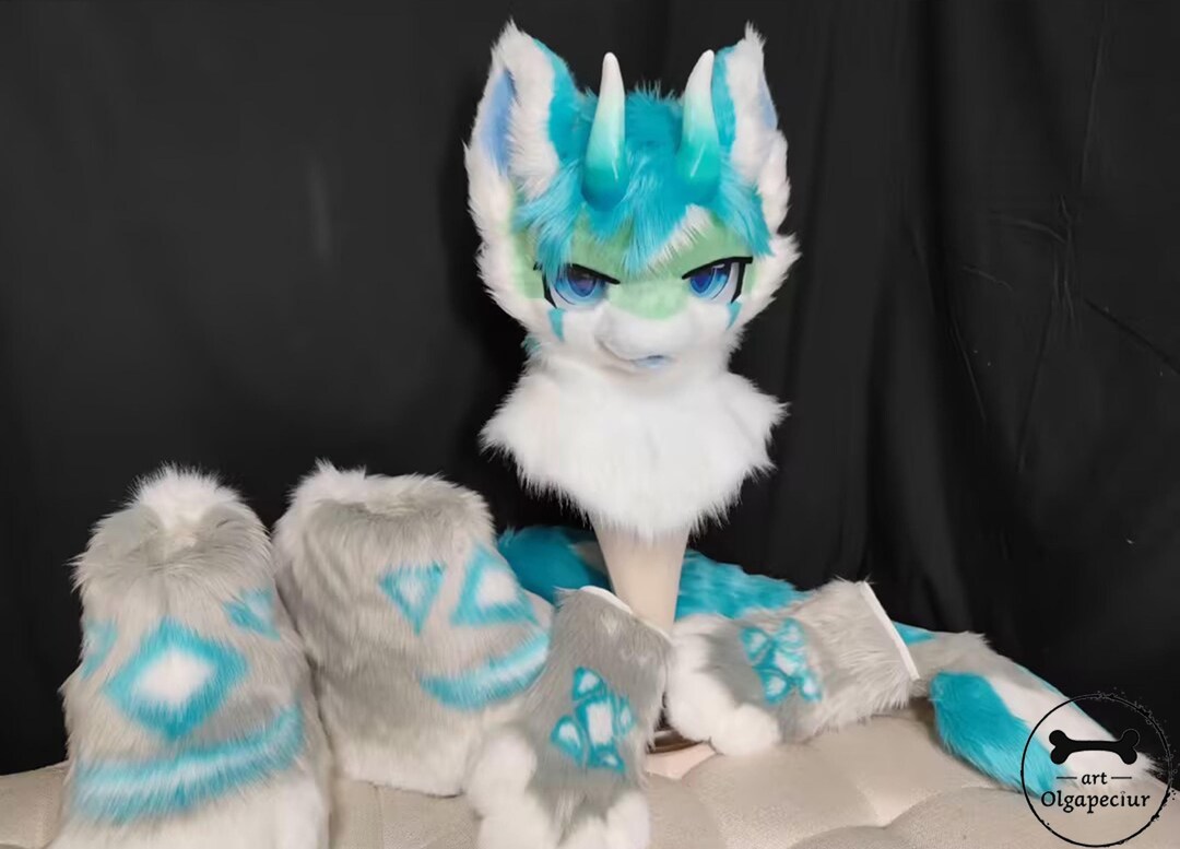 Kemono Elf Dragon Half Suit,fursuit Head,furry Head,fursuit Accessories ...