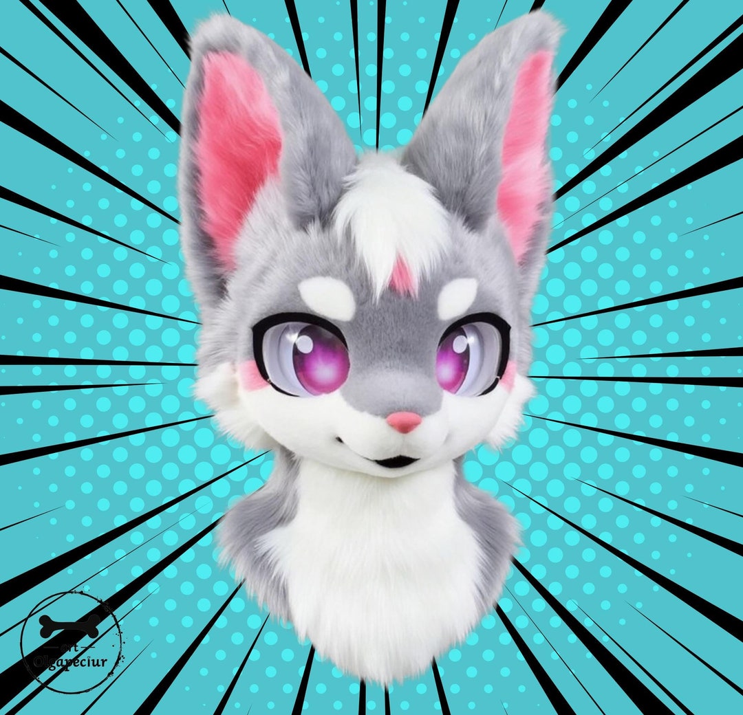 Cute Kemono Fursuit Head,furry Head,fursuit Accessories,furry ...