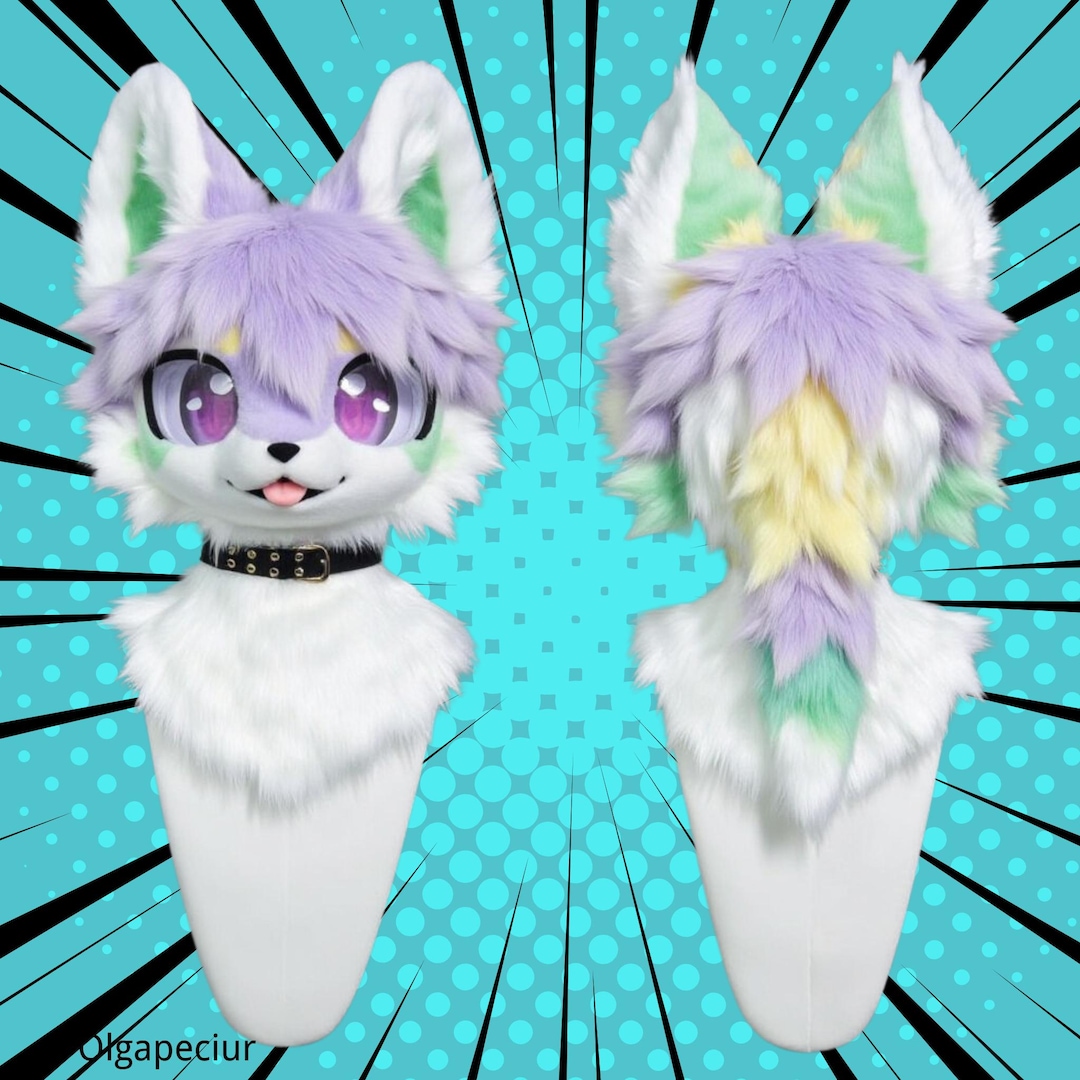 Cute Kemono Fursuit Head,furry Head, Fursuit Accessories,furry ...