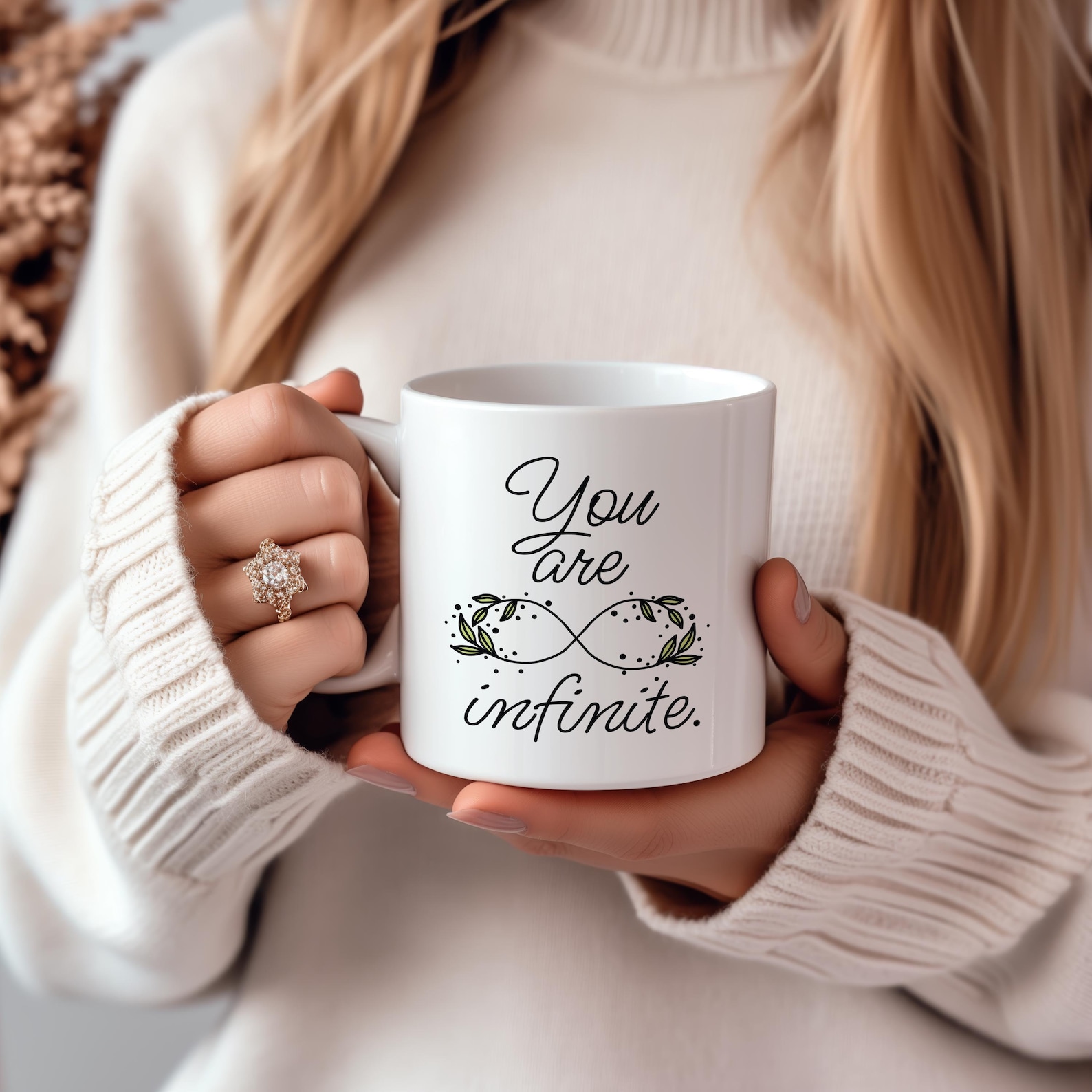 Infinity Sign Mug Infinite Wealth Affirmation Daily Infinity Symbol ...