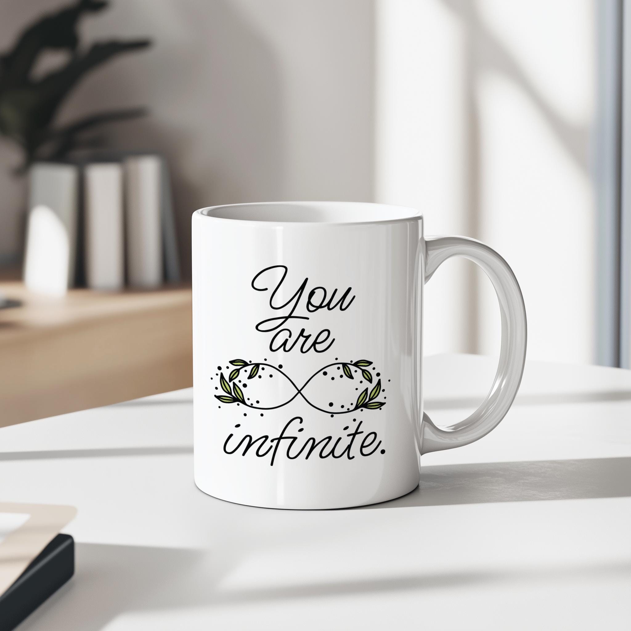 Infinity Sign Mug Infinite Wealth Affirmation Daily Infinity Symbol ...