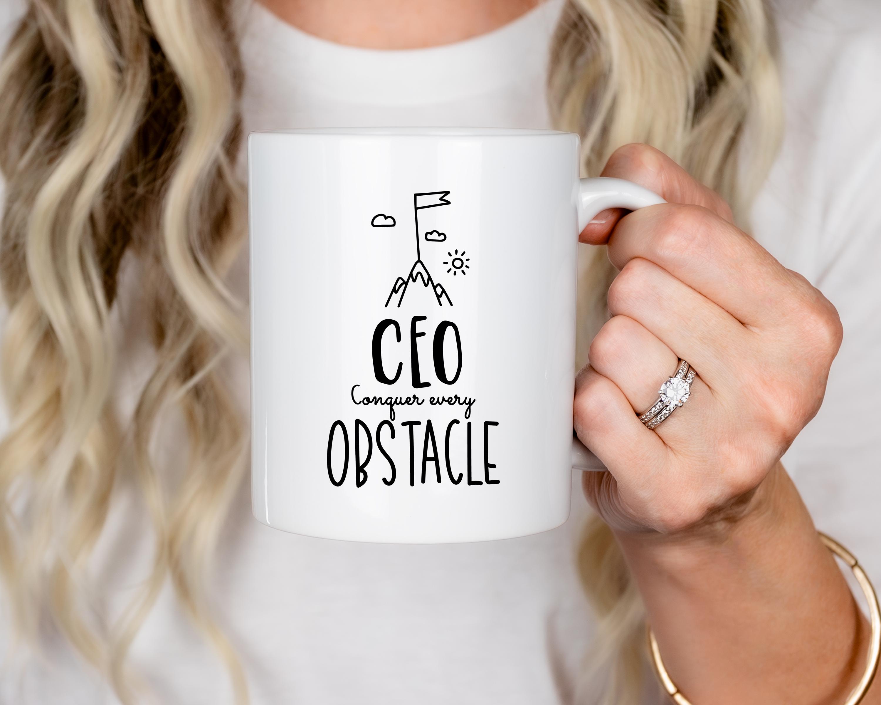 CEO Conquer Every Obstacle Mug Motivational Coffee Cup for ...