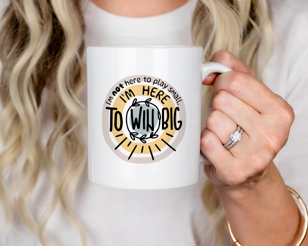 Confidence Booster Mug Play to Win Daily Mindset Positive Affirmation ...