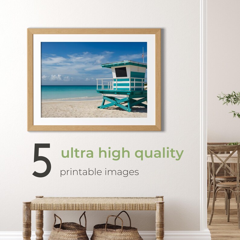 Set of 5 Ocean Pictures - Beach Wall Art, 5 Printable Coast Photos, 4k ...