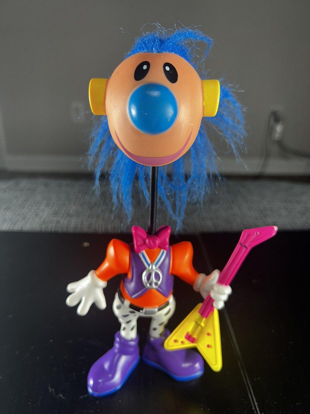 ERTL Rare Jibba Jabba Jibber Jabber Punk Rocker Noisy Noisemaker Toy ...