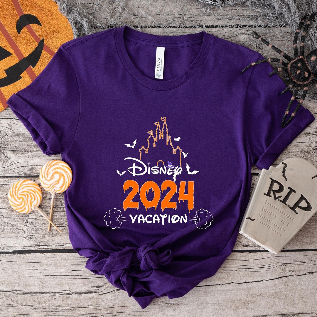 Disney Vocation 2024 Halloween Shirt, Spooky Castle and Witch Hat ...