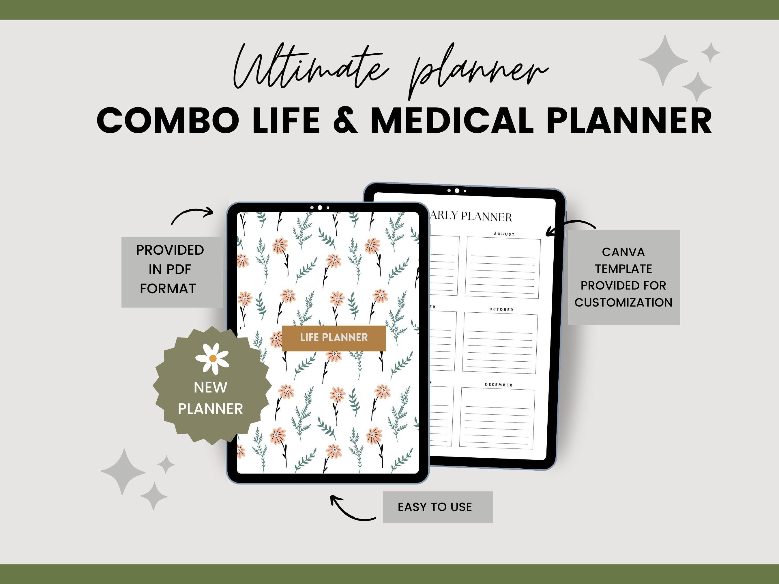 Life Planner Bundle Printable PDF Combo Bundle Personal Planner Bundle ...