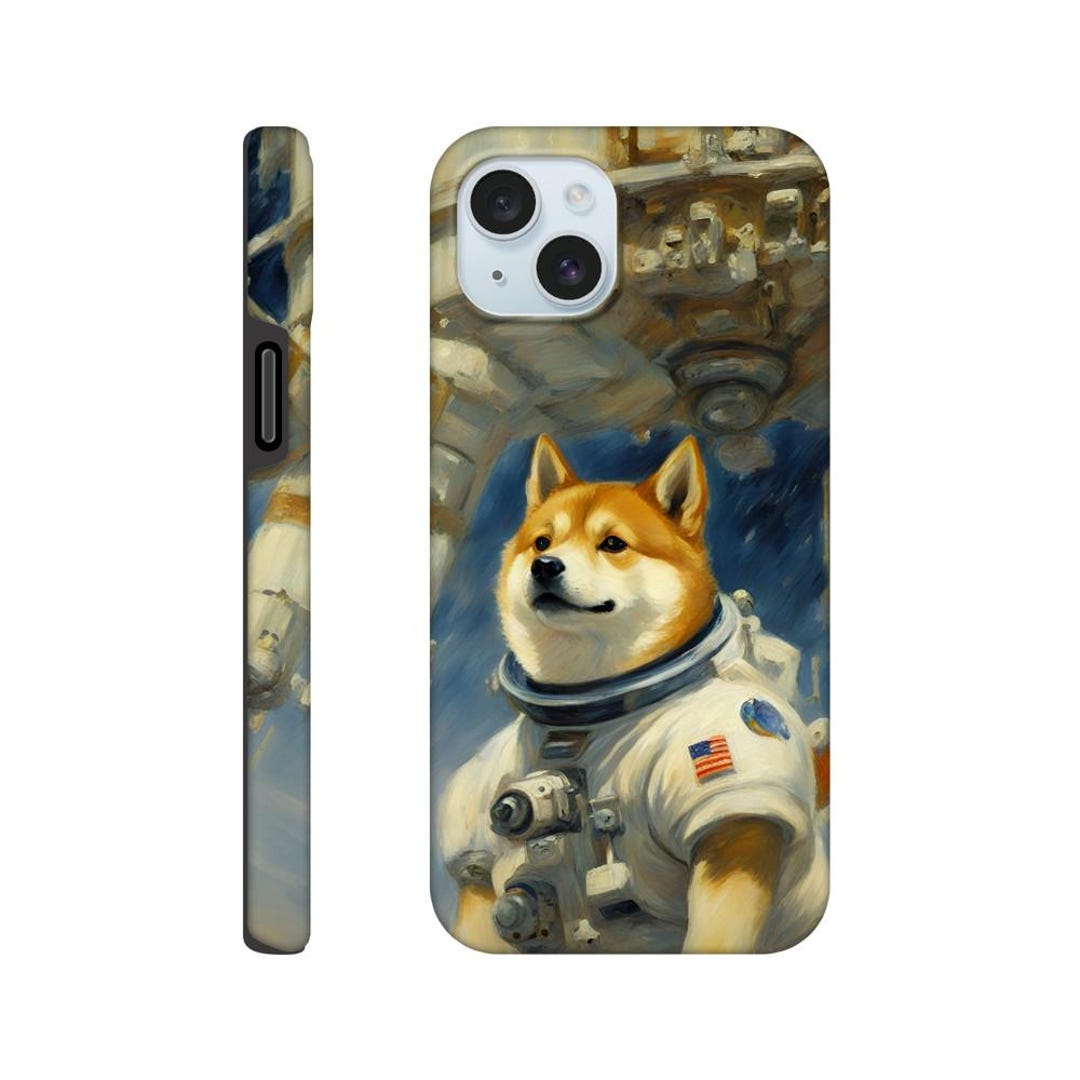 Astronaut Shiba-inu in Space Station | iPhone 15 +/ 15 Pro/ 15 Pro Max ...
