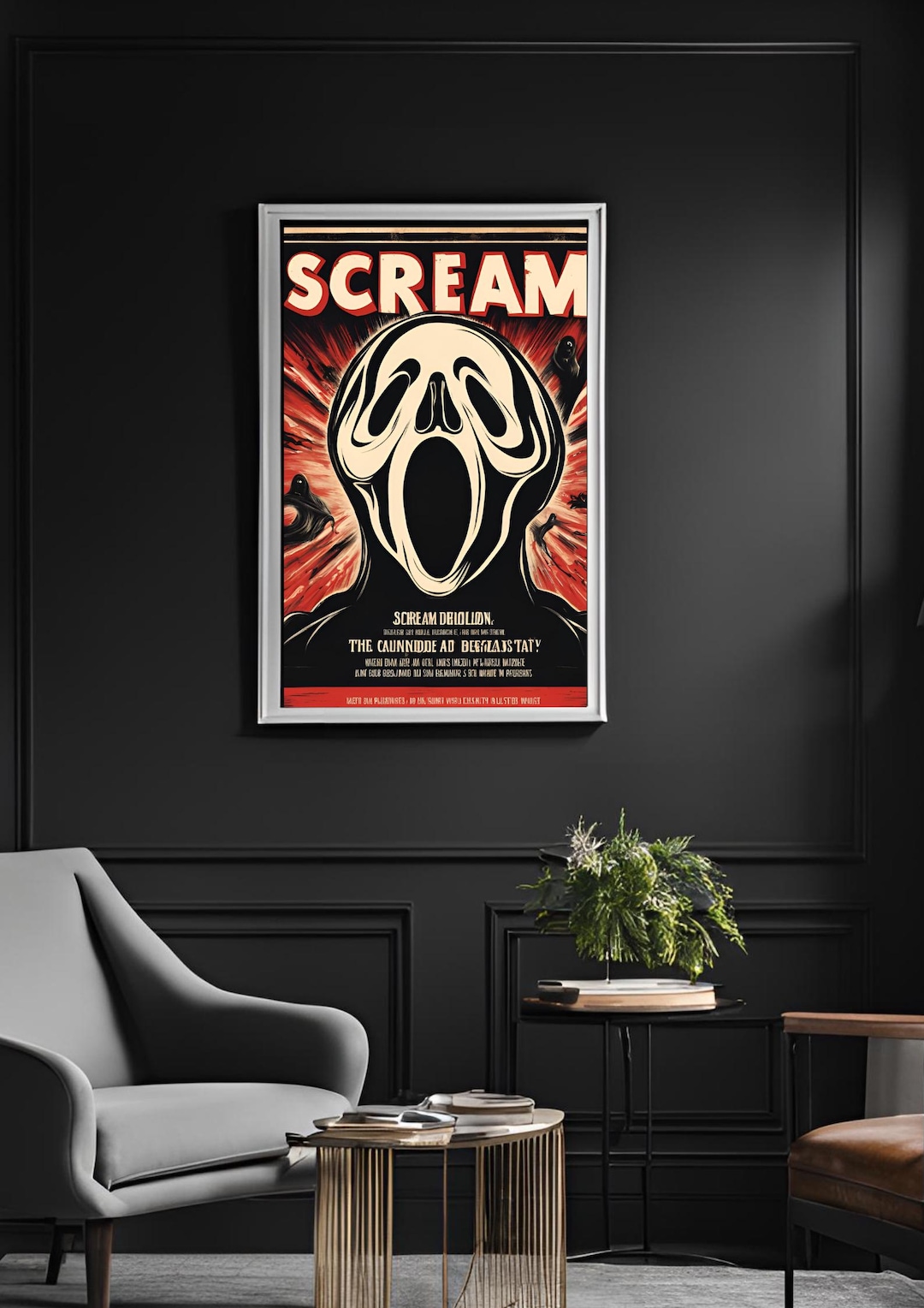 Scream Movie Themed Poster Digital Product - Etsy