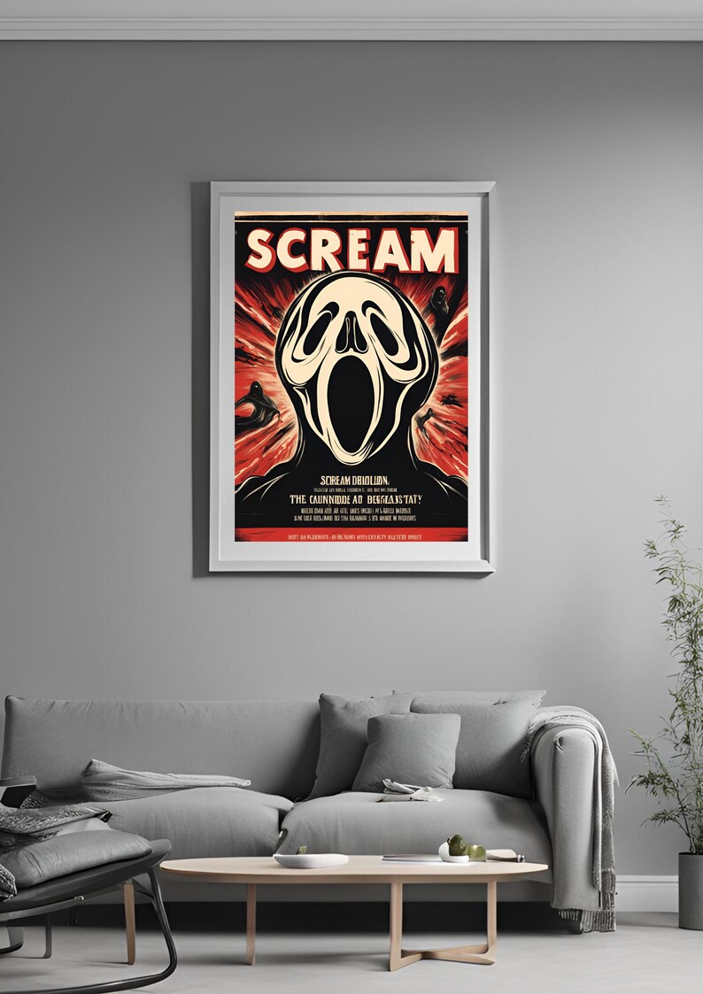 Scream Movie Themed Poster Digital Product - Etsy
