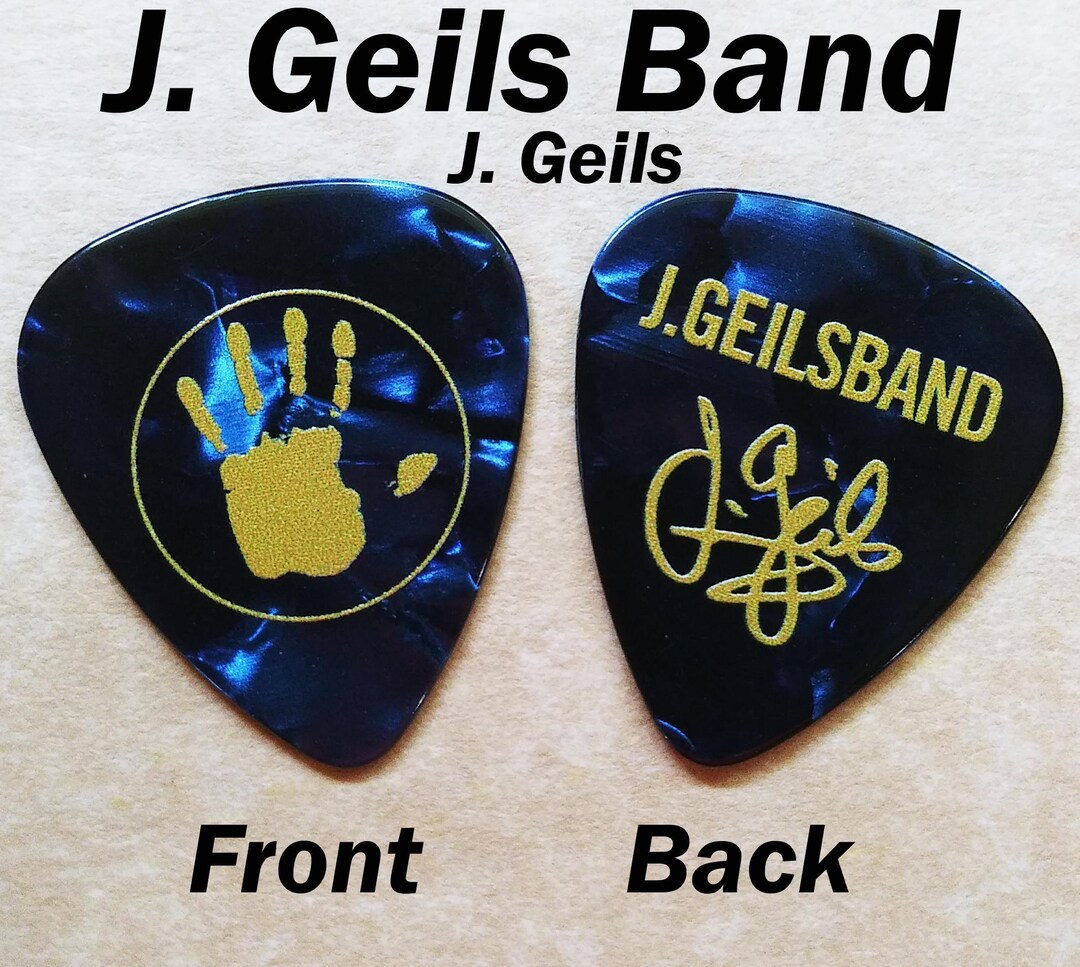 J Geils Band Classic Rock Band Signature Guitar Pick (i9) - Etsy