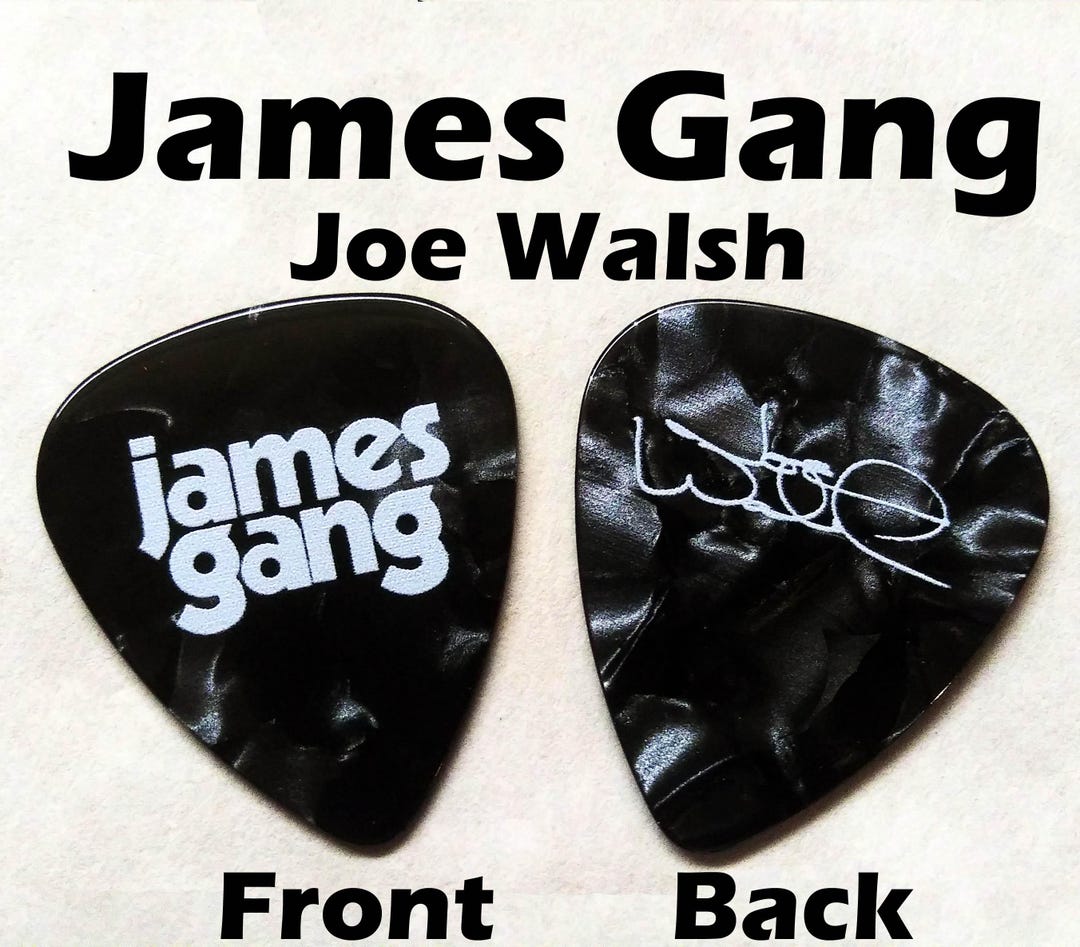 James Gang Joe Walsh Classic Rock Band Signature Guitar Pick (2360) - Etsy