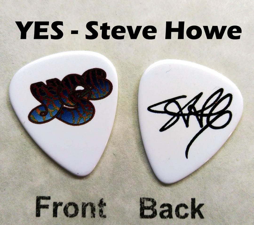 Yes Classic Rock Band Signature Guitar Pick (S9) - Etsy