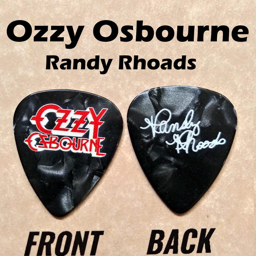 Ozzy Randy Rhoads Classic Rock Band Signature Guitar Pick (L14) - Etsy