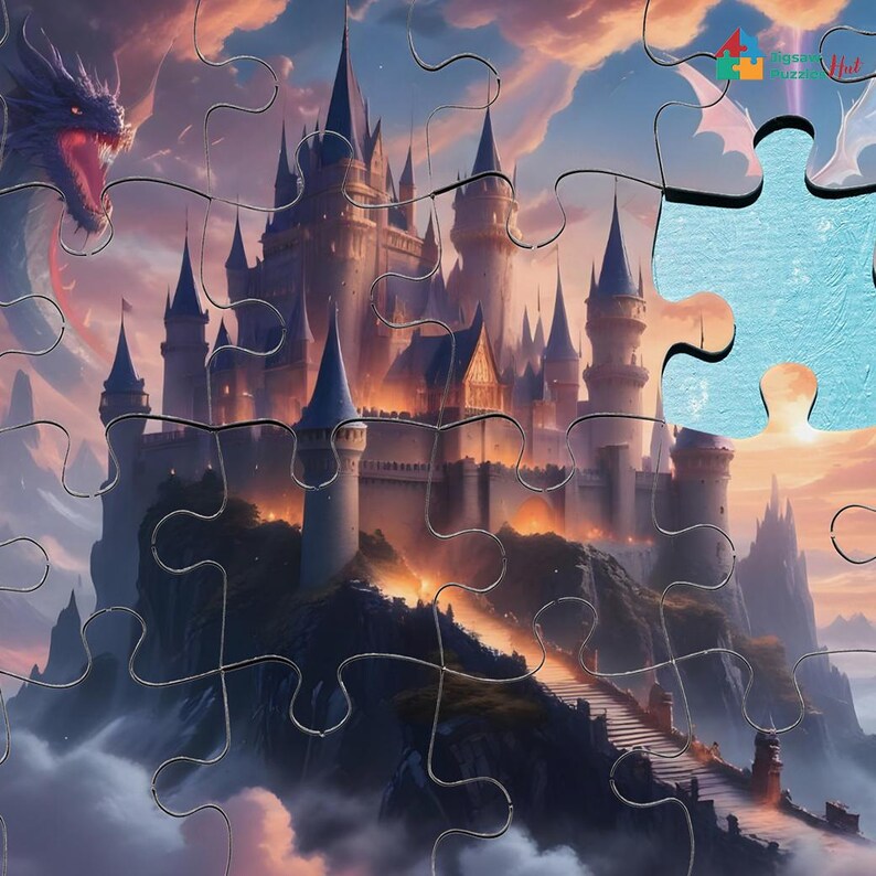 Mystical Castle in the Clouds Puzzle - 1000 Piece Jigsaw Puzzle for ...