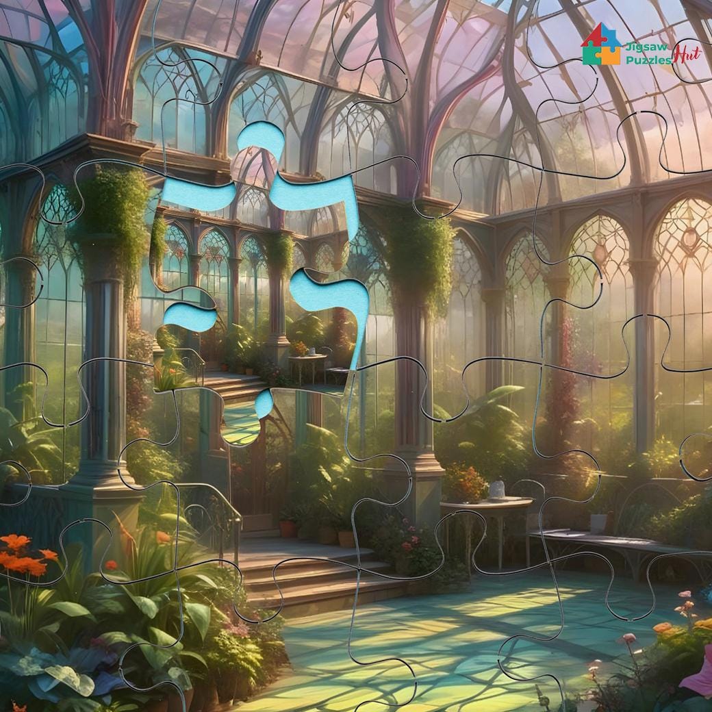 Greenhouse Garden Puzzle - 1000 Piece Jigsaw Puzzle for Adults - Etsy