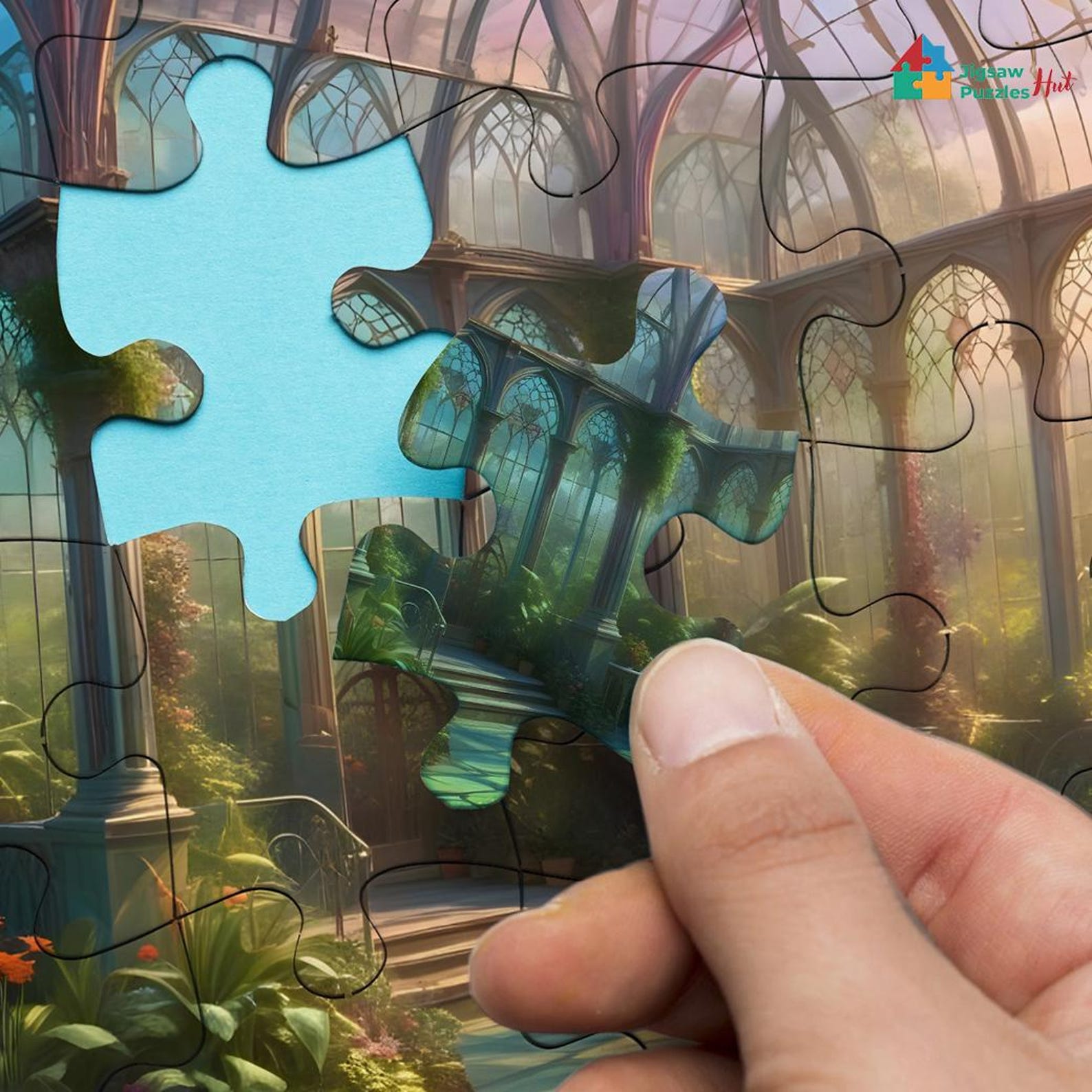 Greenhouse Garden Puzzle - 1000 Piece Jigsaw Puzzle for Adults - Etsy