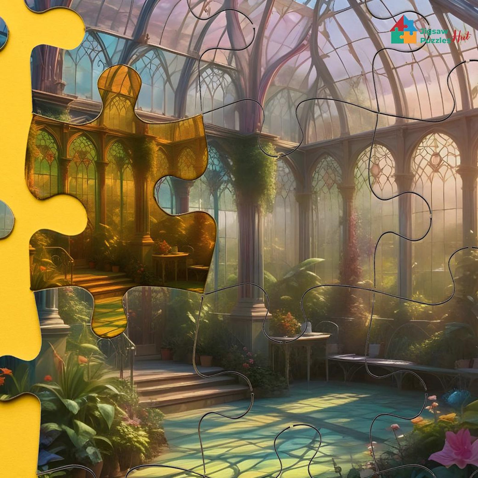 Greenhouse Garden Puzzle - 1000 Piece Jigsaw Puzzle for Adults - Etsy