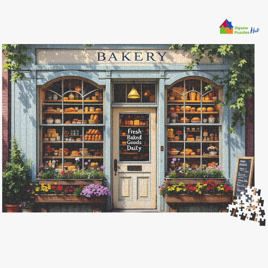 Classic Old Bakery Jigsaw Puzzle - 1000 Piece Jigsaw Puzzle for Adults ...