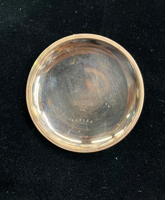 14k Gold Floral Dial Elgin Napoleon Pocket Watch circ… - Gem