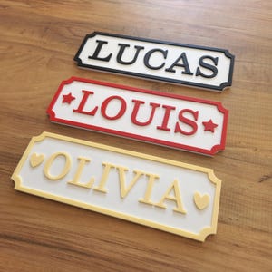Kids Name Sign – Personalized Door Sign for Boys & Girls – Custom ...