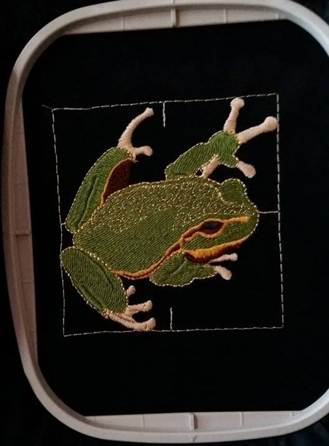 Tree Frog Machine Embroidery Design PES Format Download - Etsy