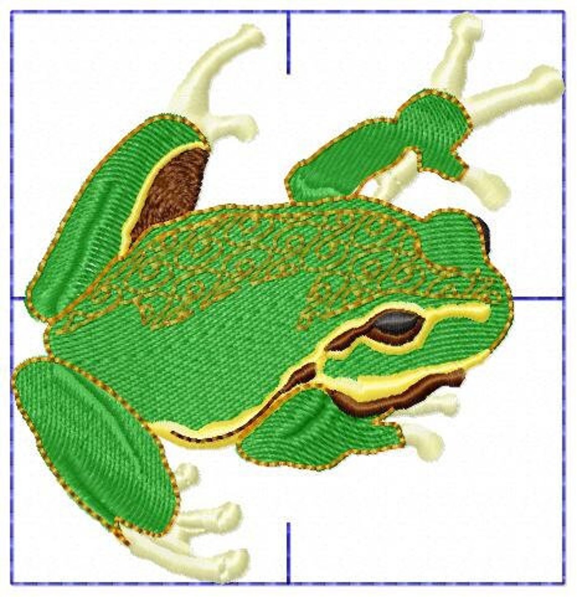 Tree Frog Machine Embroidery Design PES Format Download - Etsy
